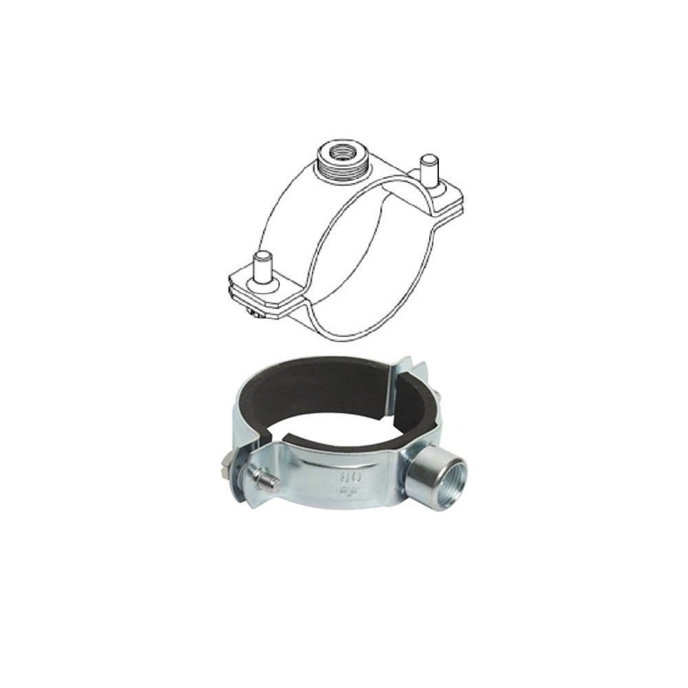 Colliers isophoniques pour tube SPIRO BRDI